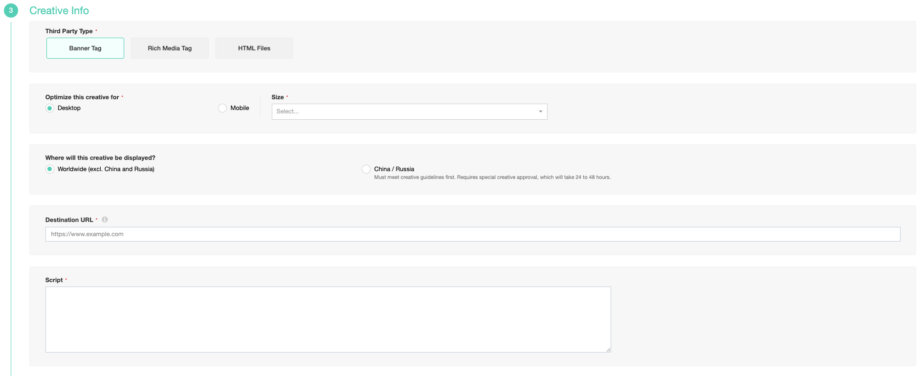 How To Set Up Creatives Via 3rd Party Ad Tags – KNOREX XPO Help Center